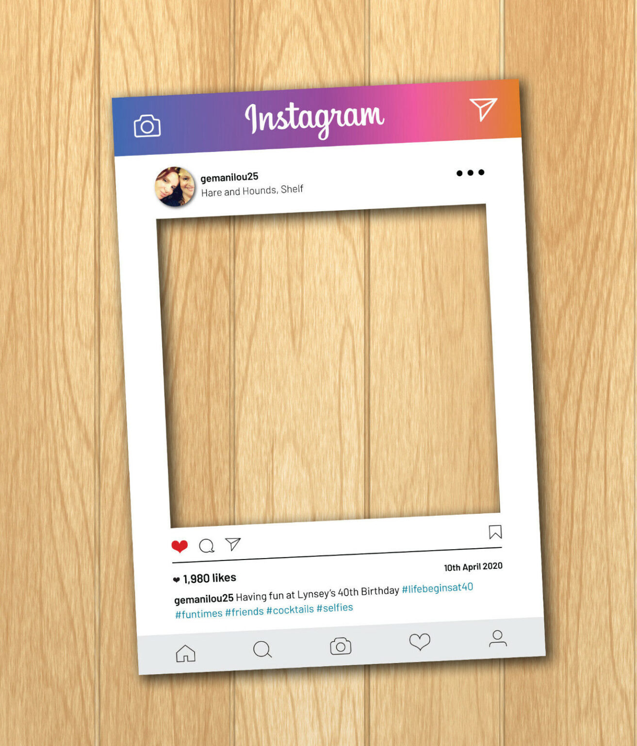 Custom Selfie Boards - Design Your Own Selfie Boards!