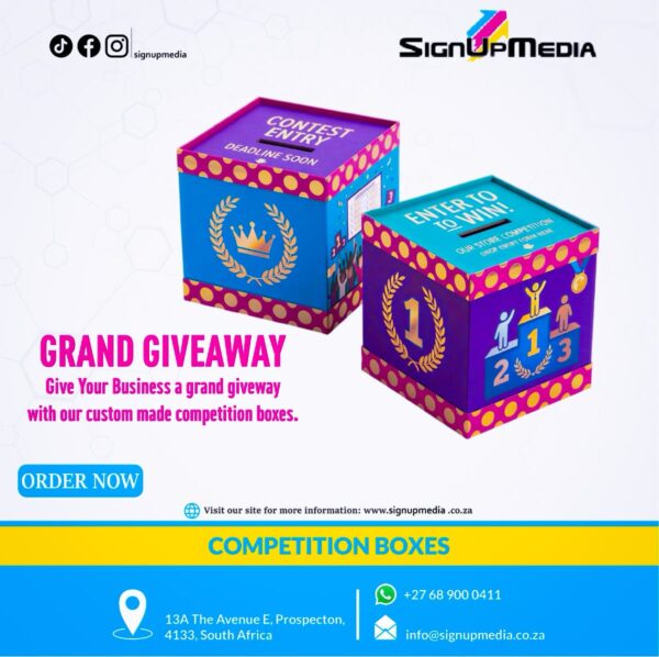 Custom Competition & Entry Form Boxes - Custom Branding